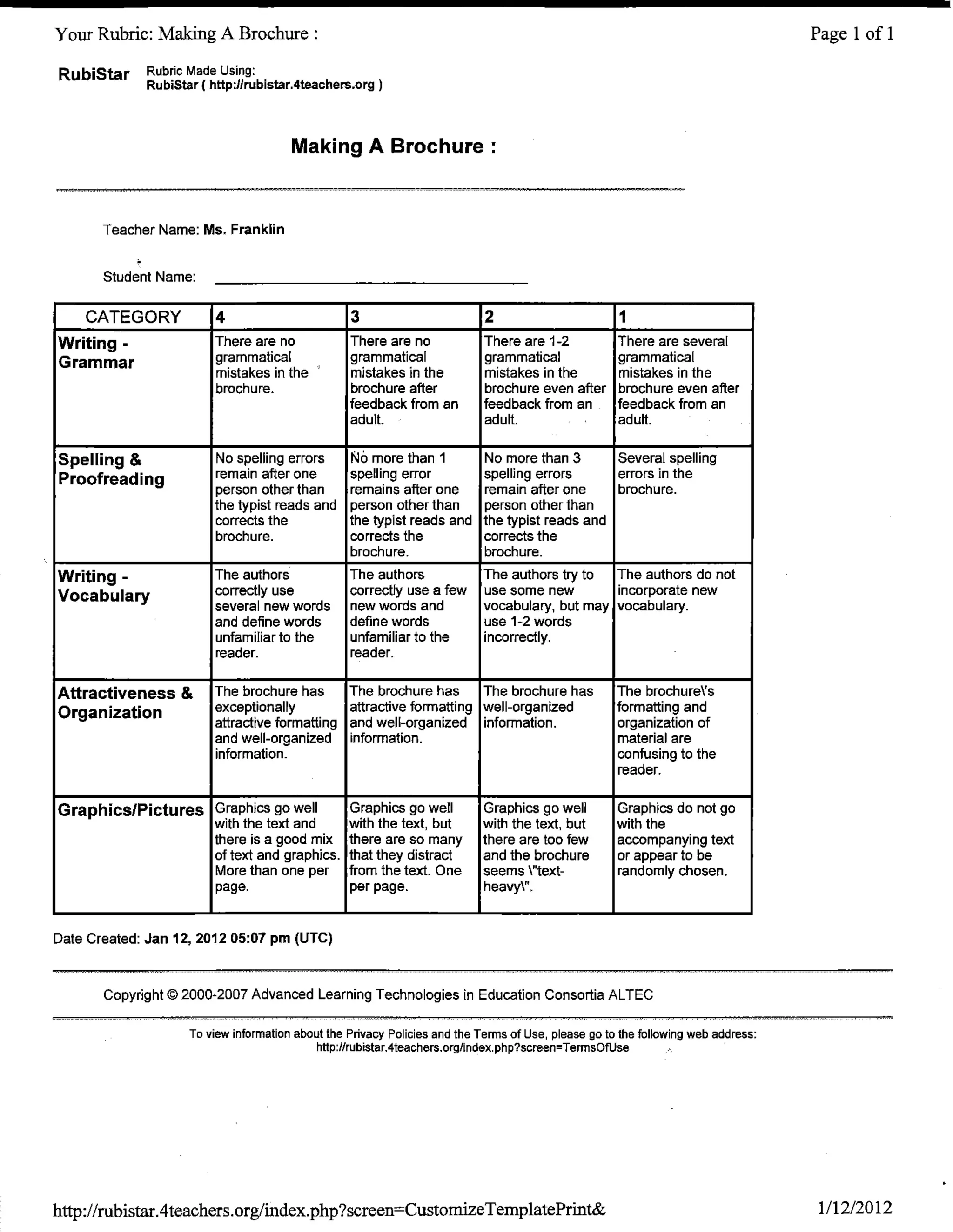 Making a brochure | PDF