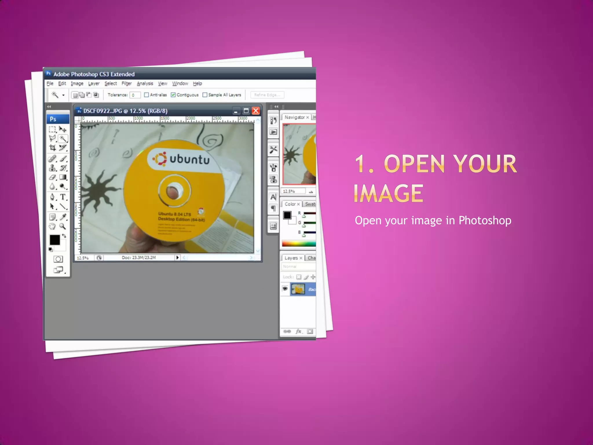 Making a Circular Cropping in Photoshop | PPT