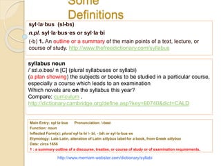 Making a competency based syllabus | PPTX | Educational Assessment ...