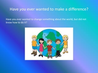 Making a difference | PPT
