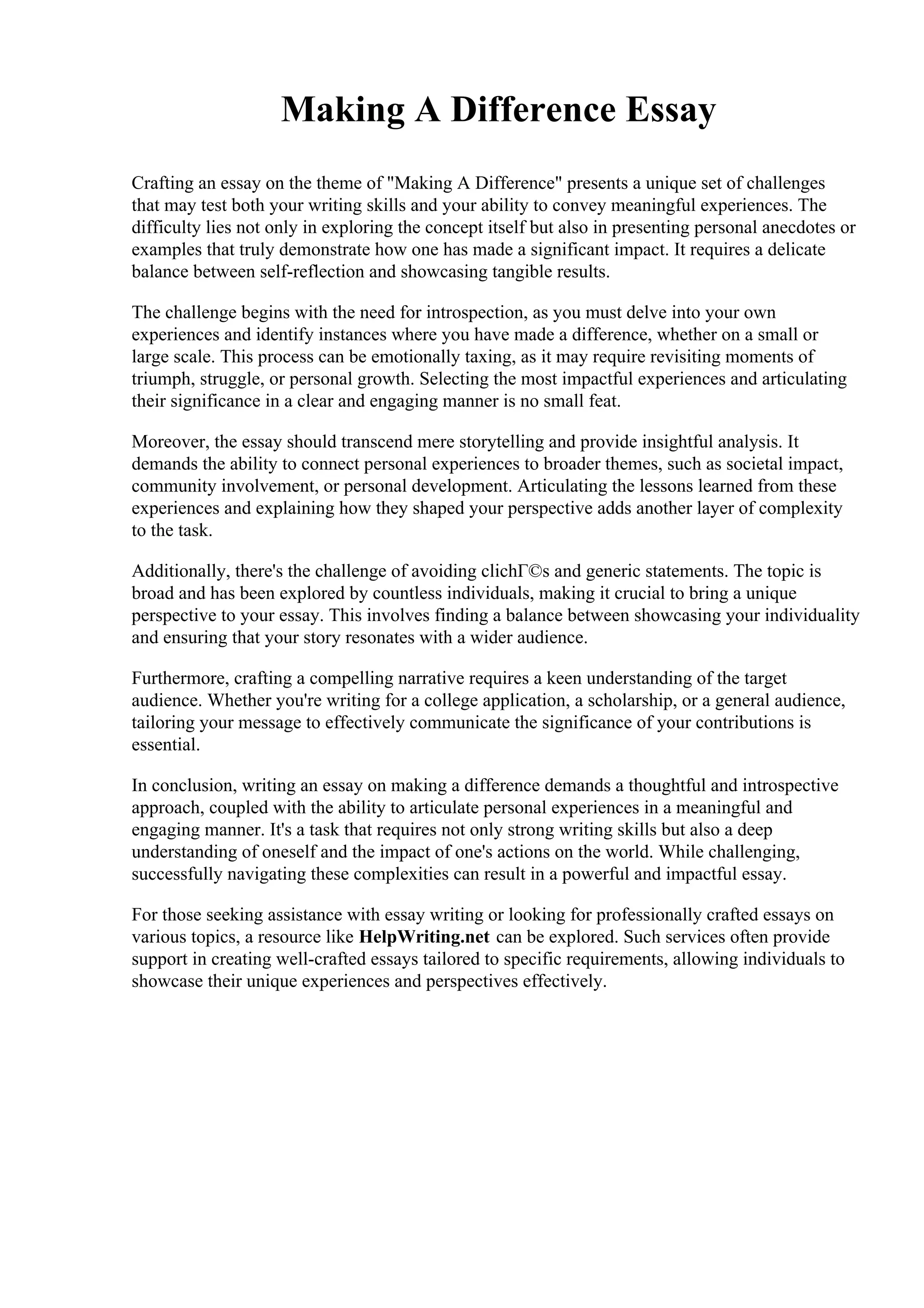 Making A Difference Essay.pdf