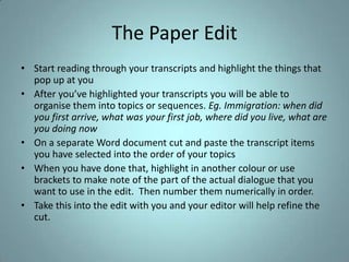 Making a documentary | PPTX