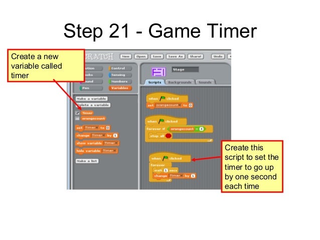 Makingagame in scratch