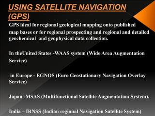 Geological mapping in Exploration Geology( surface and subsurface ...
