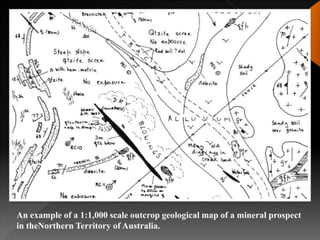Geological mapping in Exploration Geology( surface and subsurface) | PPTX