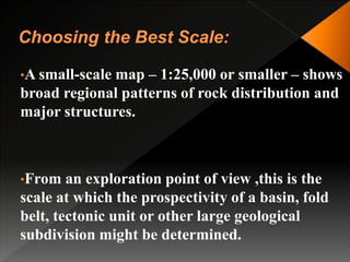 Geological mapping in Exploration Geology( surface and subsurface) | PPTX
