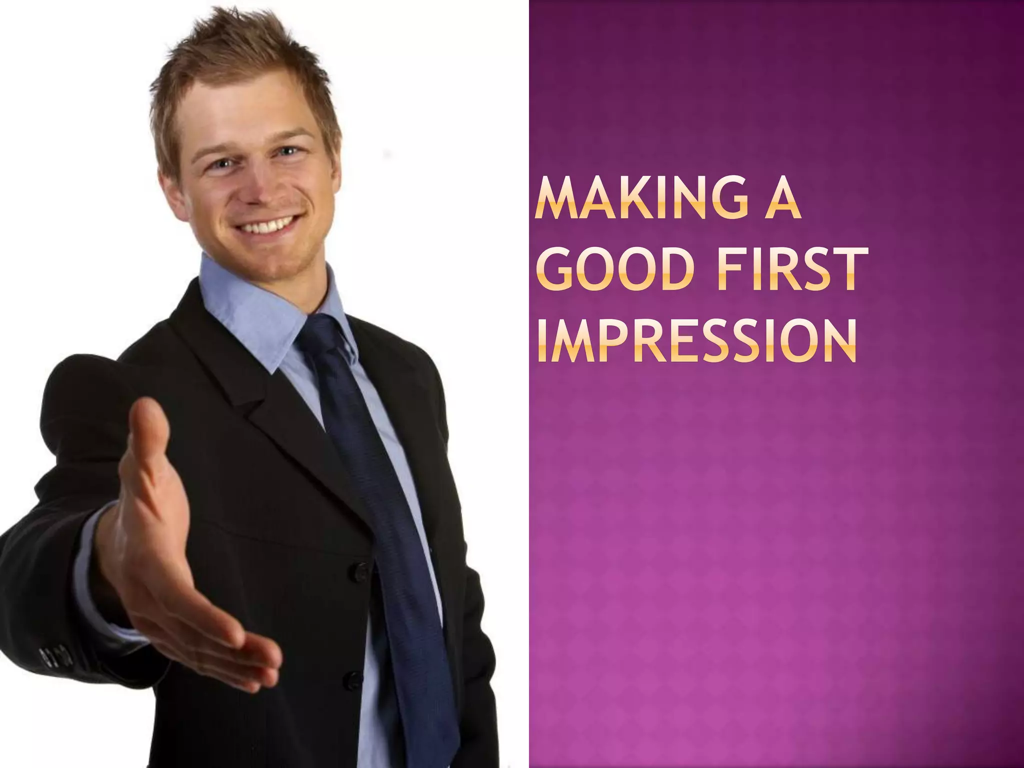 Making a good first impression | PPTX