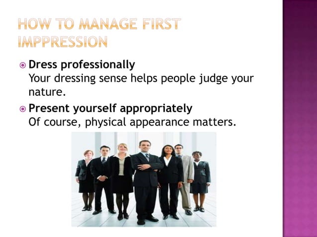Making a good first impression | PPT