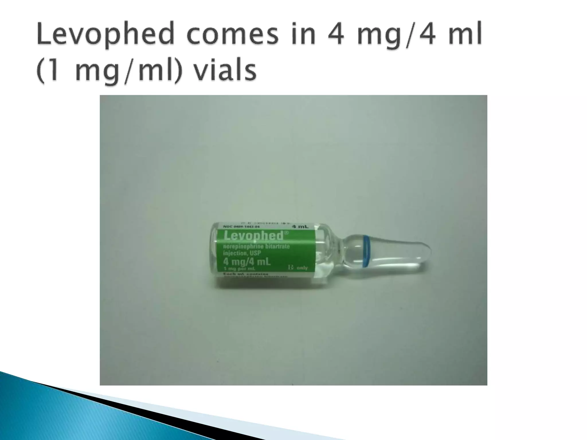 Making a levophed drip | PPTX