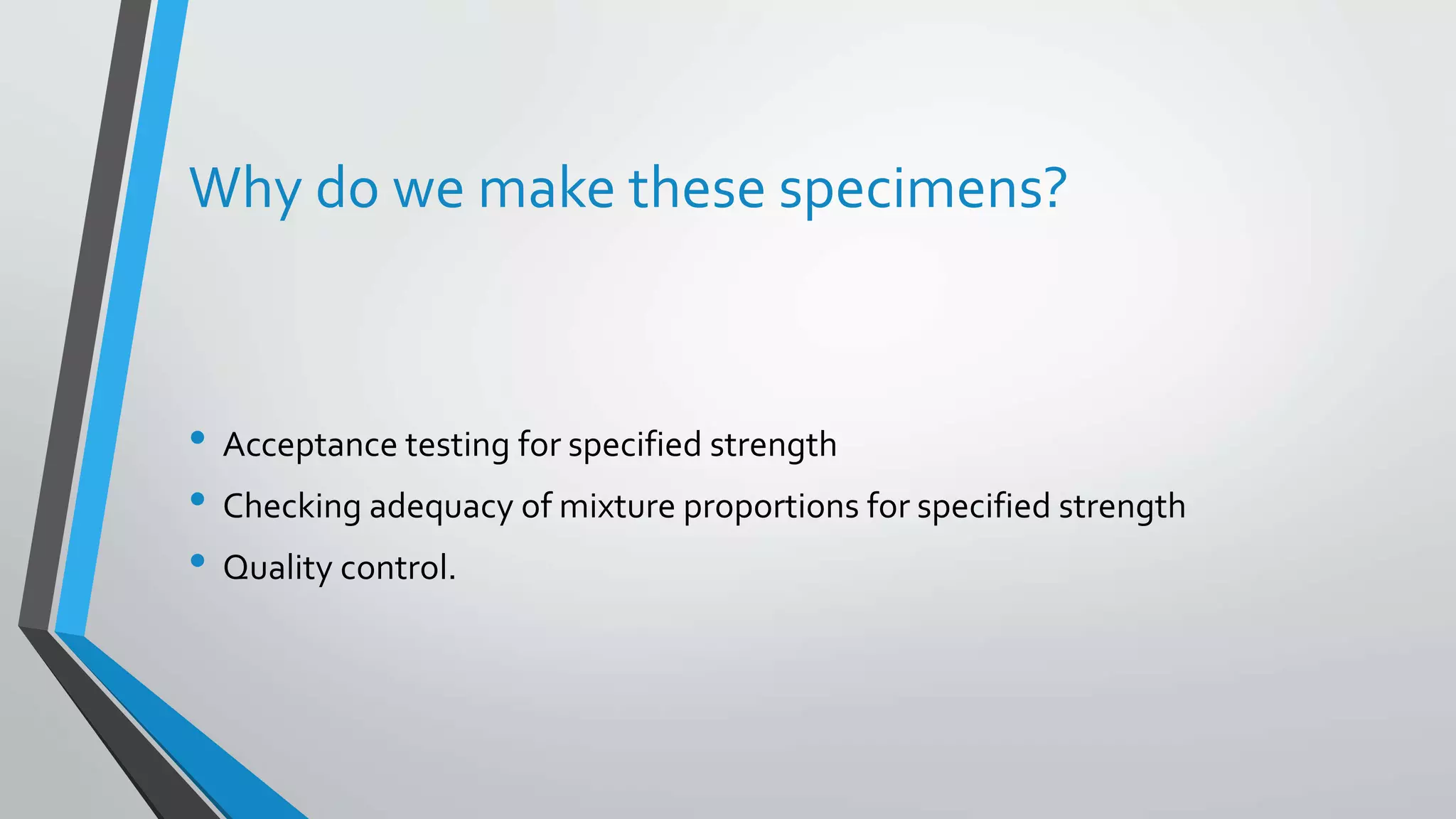 Making and curing concrete test specimens in the | PPT