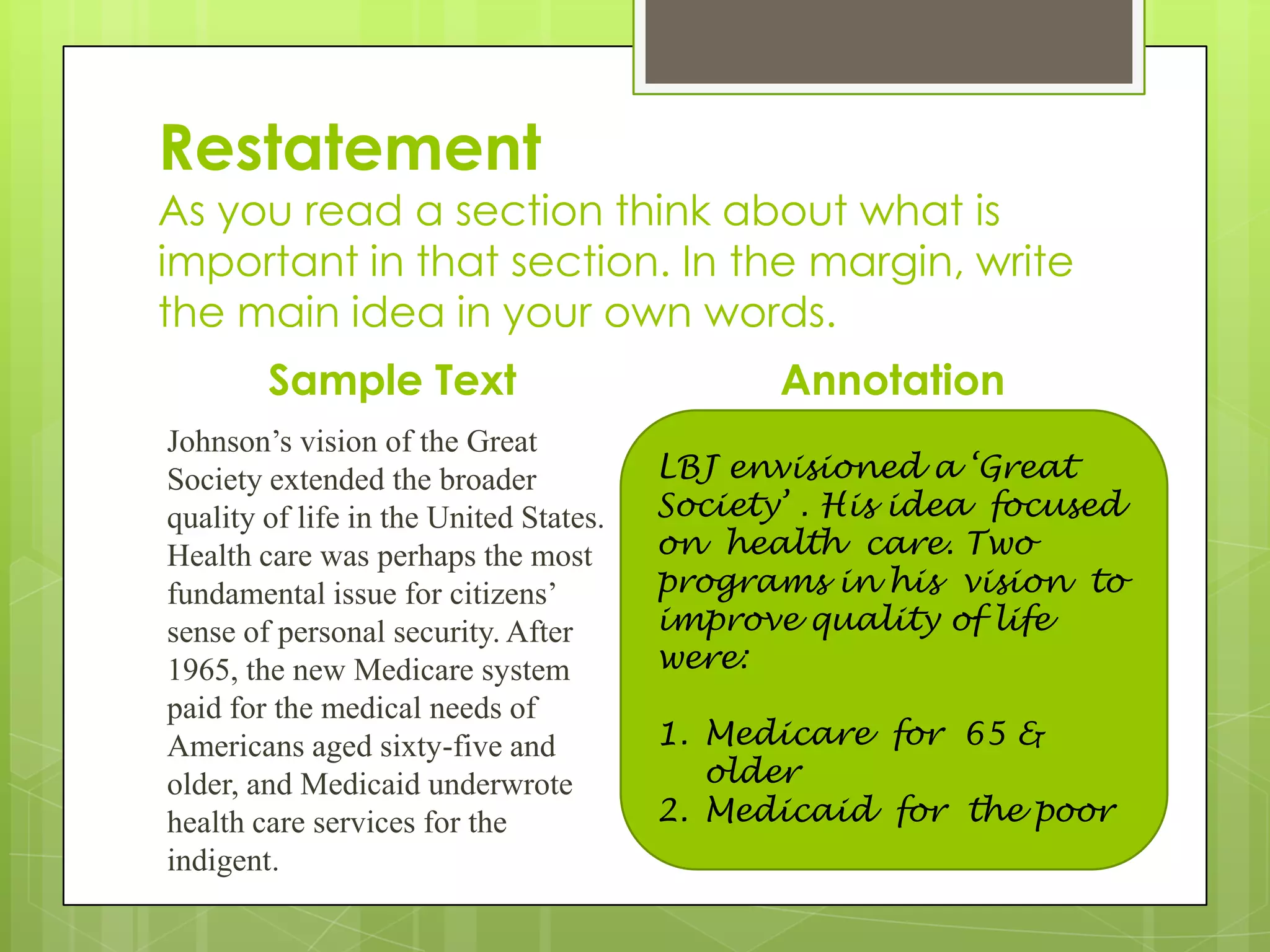 Making annotations | PPTX