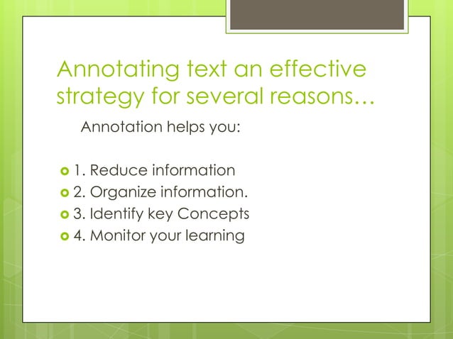 Making annotations | PPT | Free Download