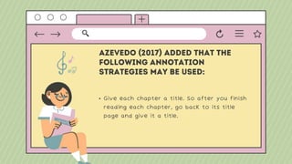 Making annotations | PPTX