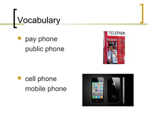 talking on the phone | PPT
