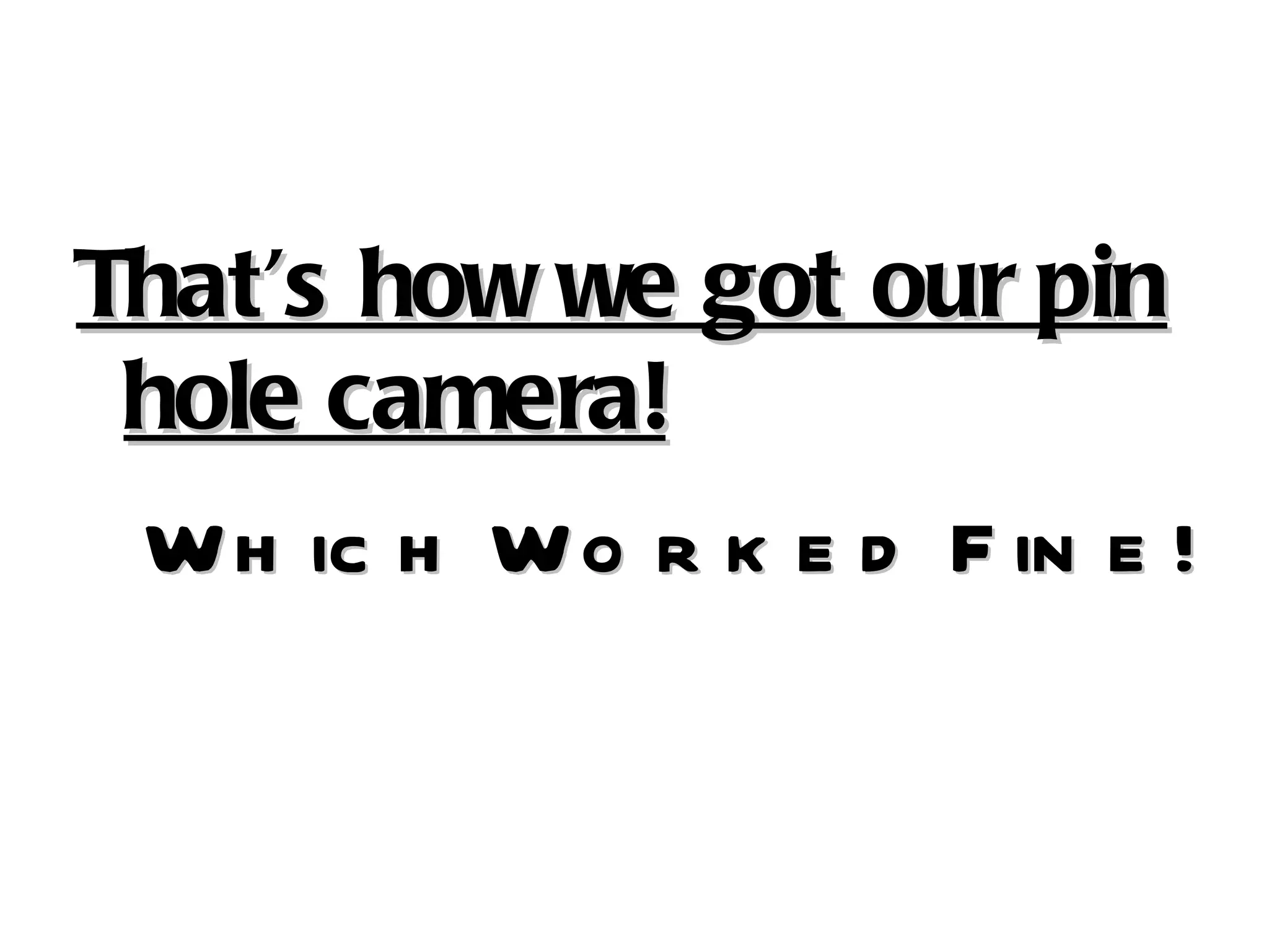 Making a pinhole camera from a pringle tube | PPT