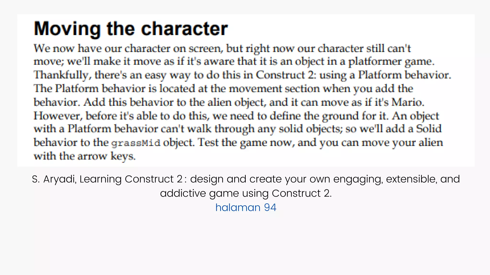 Making A Platformer Game Pdf