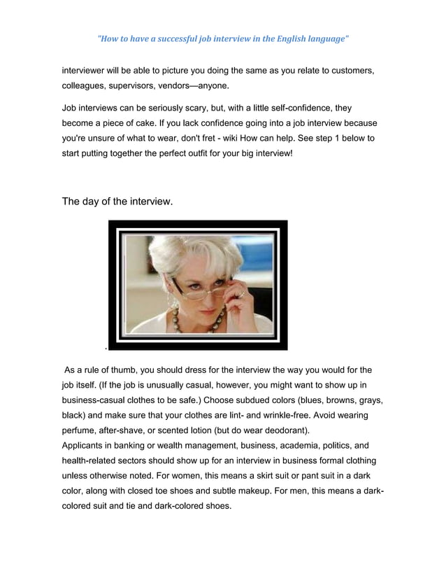 Making a positive first impression. | DOCX