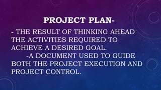 Making a project plan | PPT