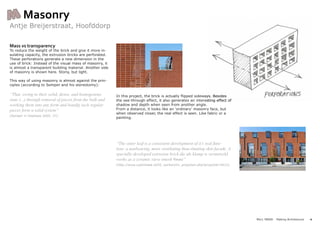 Architecture Building Material Study - Concrete, Masonry, Glass, Timber ...