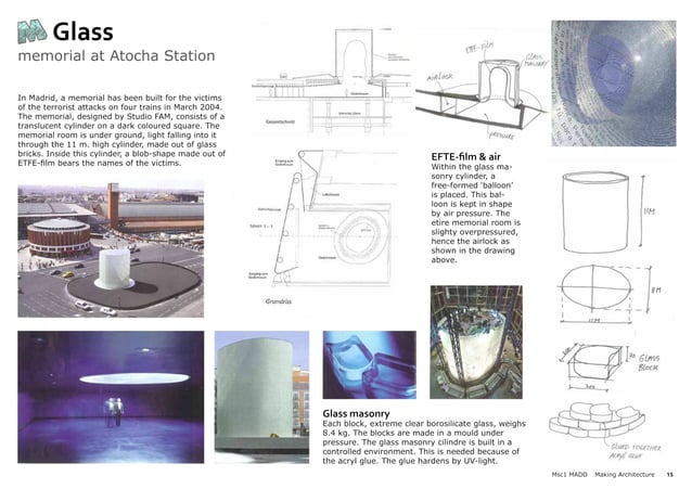 Architecture Building Material Study - Concrete, Masonry, Glass, Timber ...
