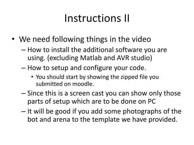 Making a screencast for CS308 project setup | PDF