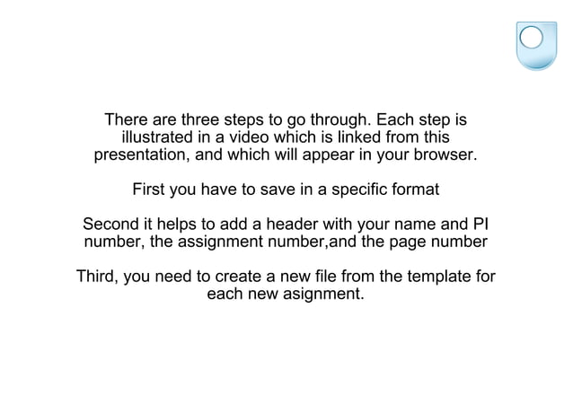 Making Assignment Templates | PPT