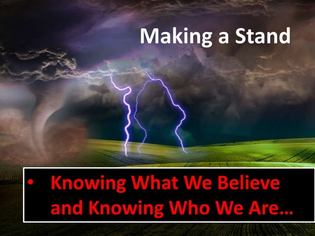 Making a stand | PPTX | Christianity | Religion & Spirituality