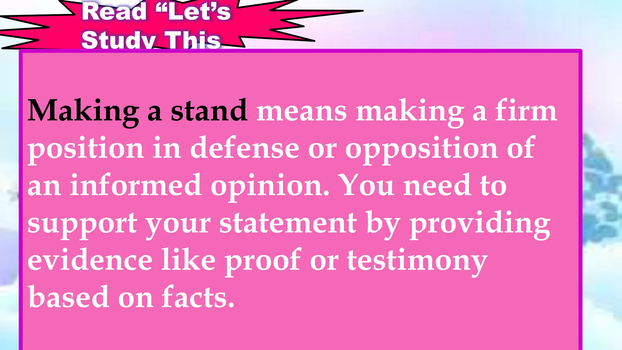 Making a Stand (1).pptx