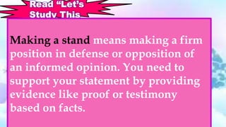 Making a Stand (1).pptx