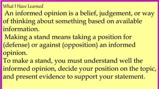 Making a Stand (1).pptx