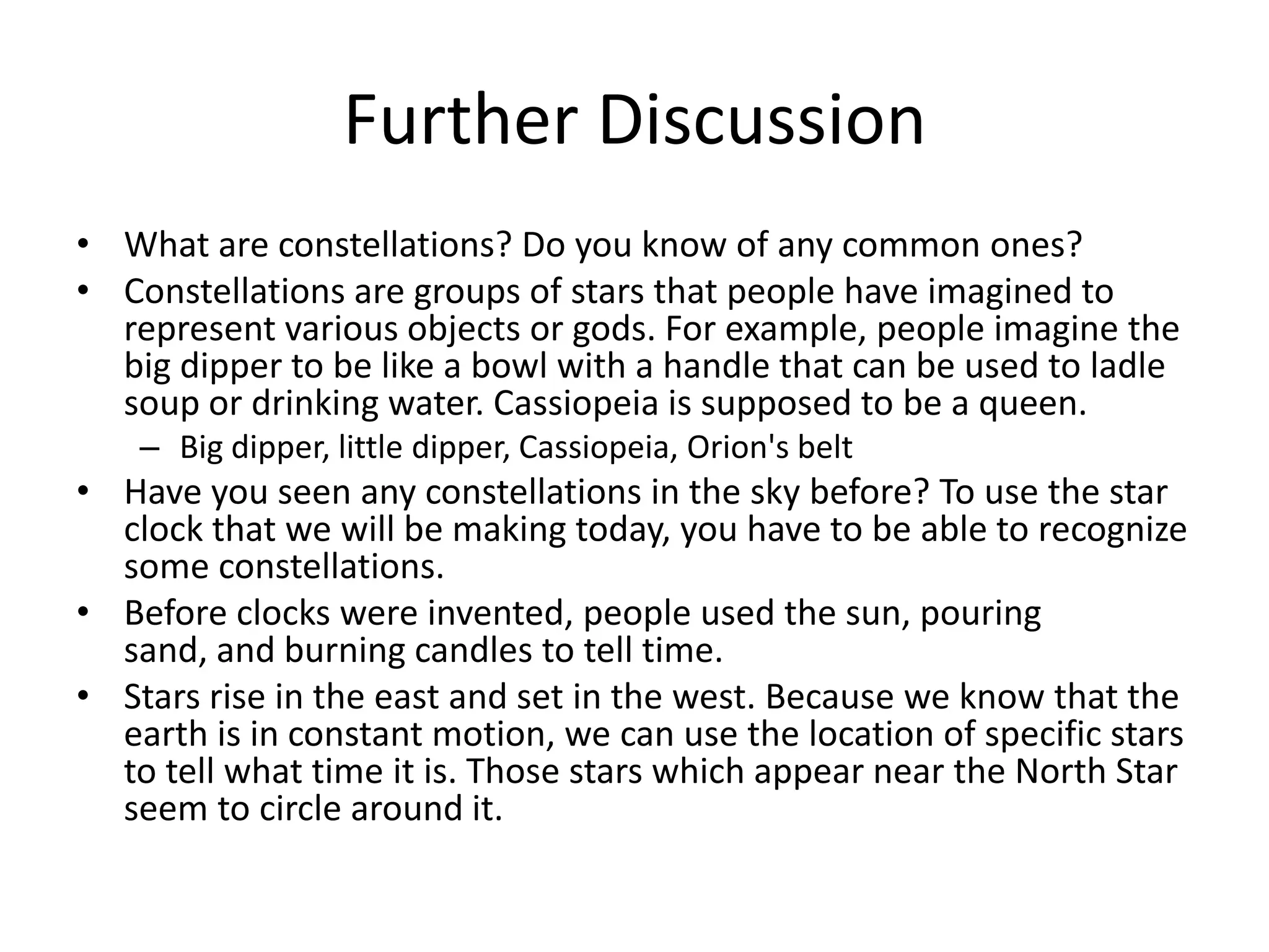 Making a Star Clock | PPTX