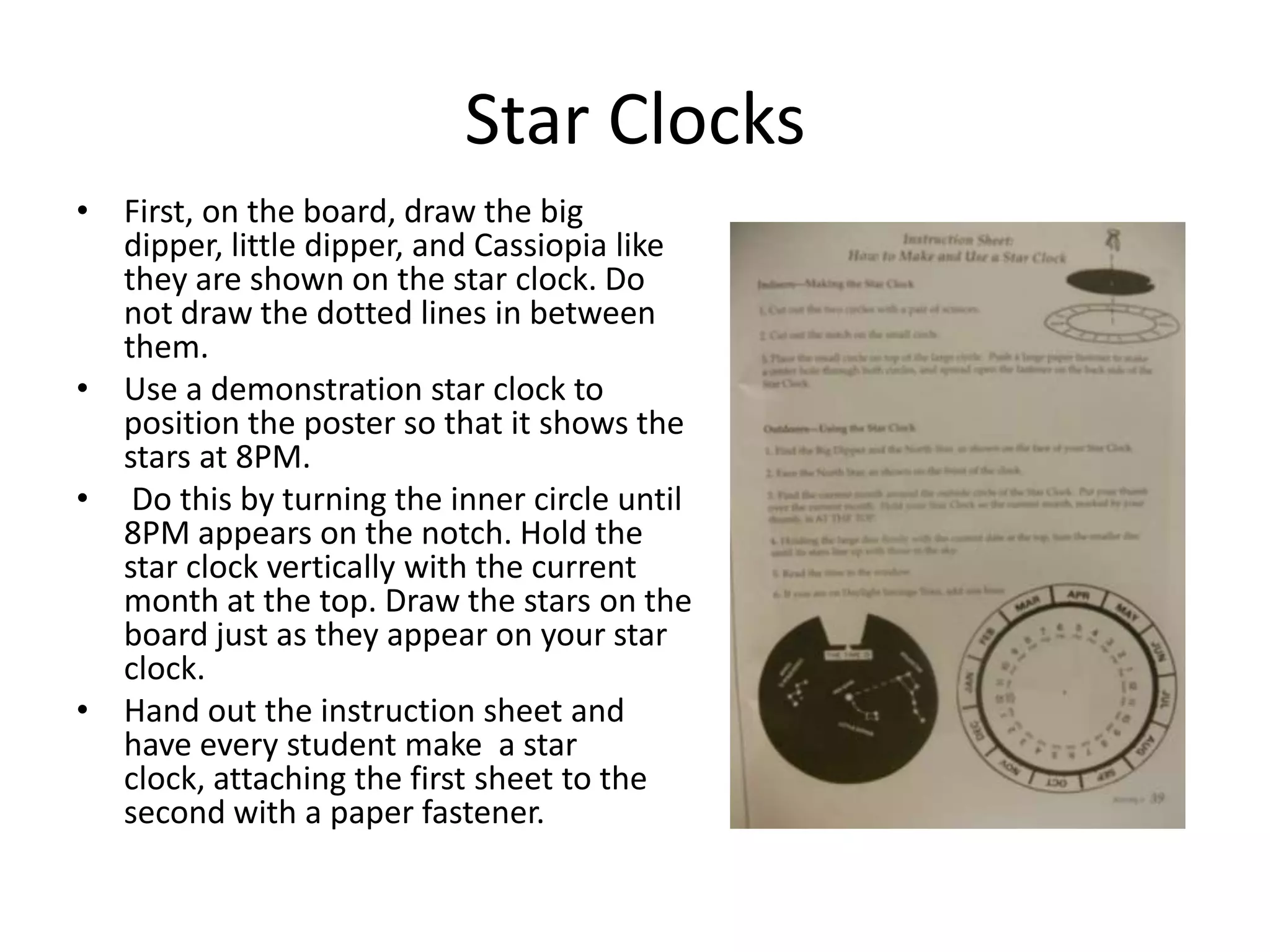Making a Star Clock | PPTX