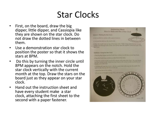 Making a Star Clock | PPTX