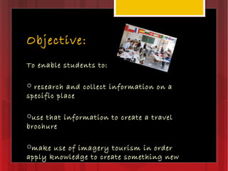 Making a travel brochure - activity based learning | PPT