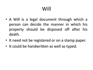 Making a will | PPT