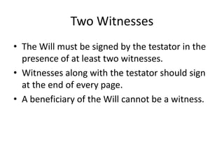 Making a will | PPT