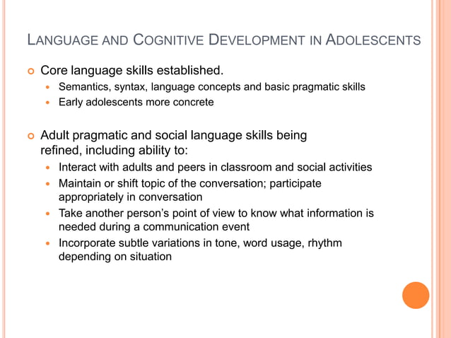 Making Best Use of Speech-Language Therapy: When to Refer and What to ...