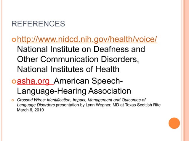 Making Best Use of Speech-Language Therapy: When to Refer and What to ...