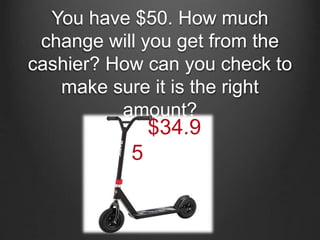 Making change Lesson 2 | PPTX