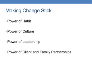 Making change stick | PPTX