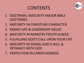 Making Christlike Disciples: Maturity | PPT