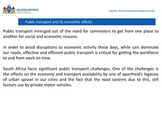 Making cities more competitive the economic case for public transport | PPT
