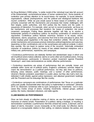 Making claims in contentious politics | DOCX
