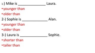 Making comparisons | PPT