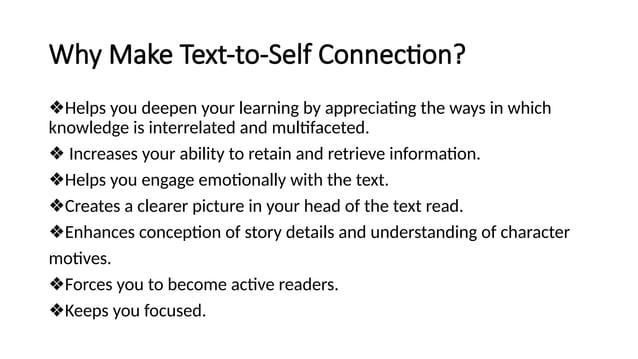 Making Connections.pptx presentation for grade 9 | PPTX | Education