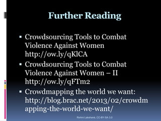 Making crowdmaps effectual for mapping violence against women | PPT