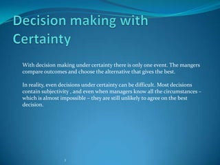 Making Decisions Presentation | PPT