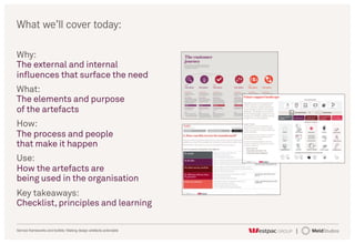 Service frameworks and toolkits: Making design artefacts actionable | PDF