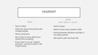 Making development environments not suck | #econfpsu #econfpsu16 | PPTX | Cloud Computing | Internet