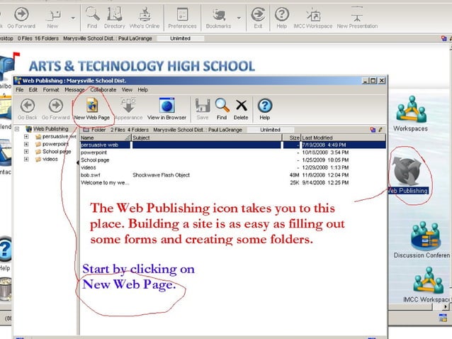Creating stuff on Firstclass | PPT